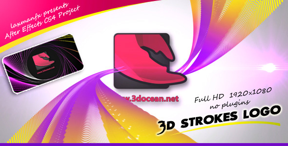 3D Strokes Logo , After Effects Project Files | VideoHive